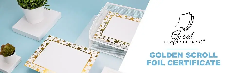 2024 Custom Certificate Paper - A4 Diploma & Award Frames