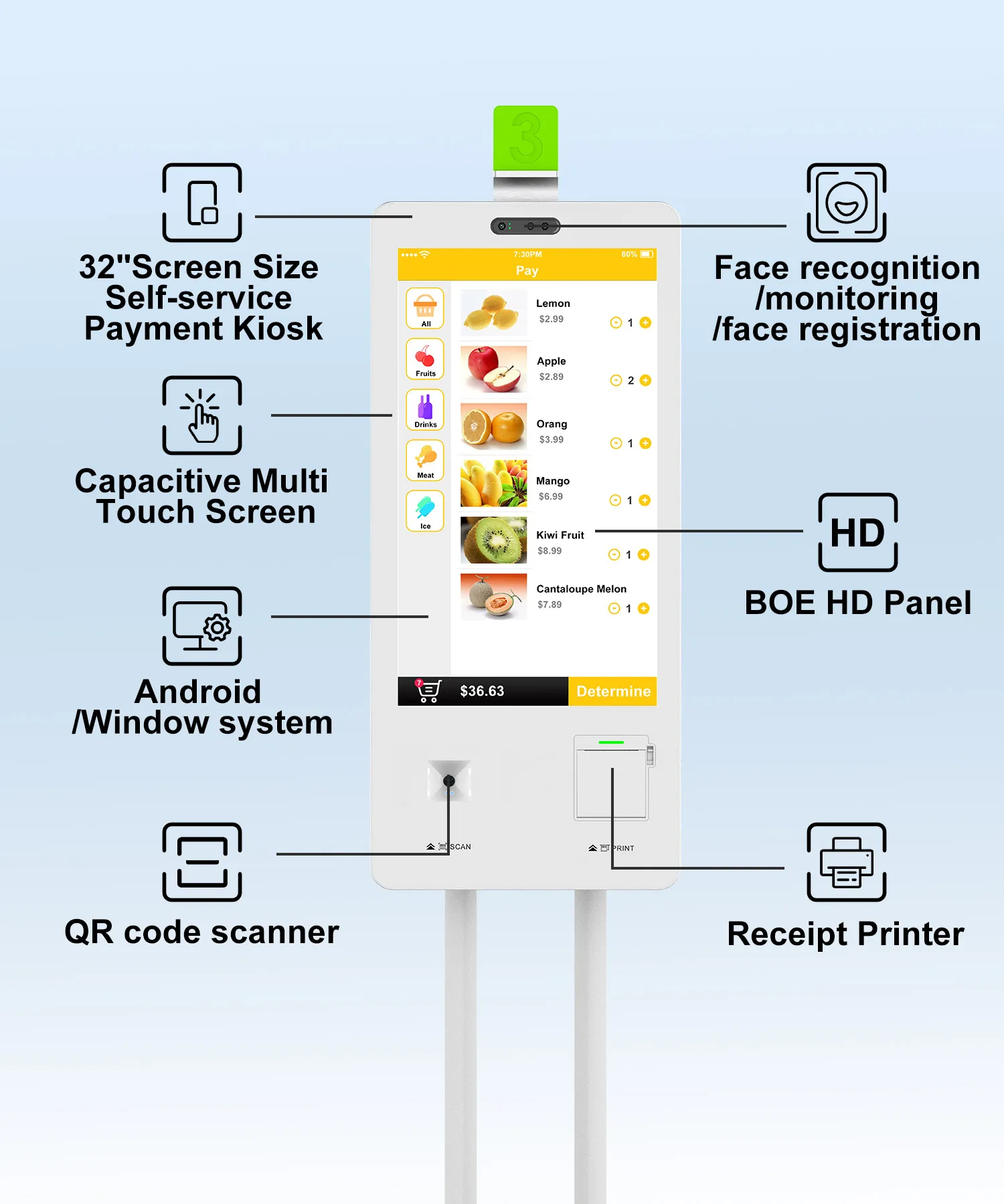 Self Payment Ticketing Kiosk - Efficient Bus/metro Solutions