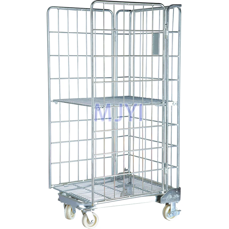 Foldable Warehouse Logistic Roll Container Cage - Buy Roll Container ...
