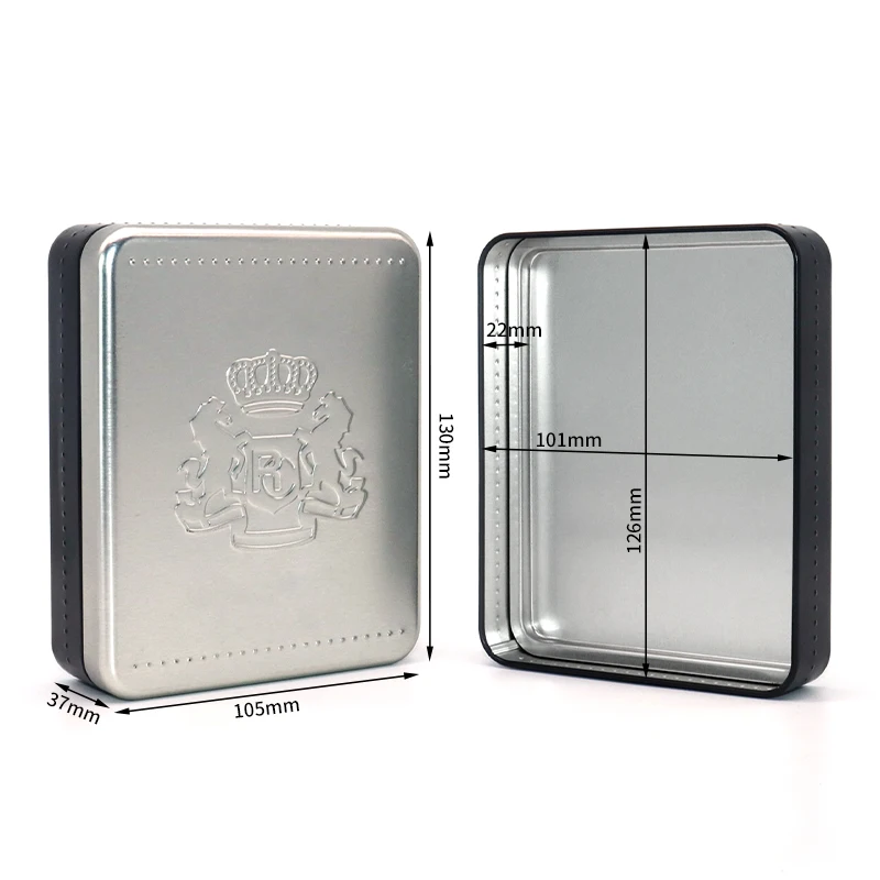 Custom Logo Square Metal Boxes - Perfect for Stickers & Crafts