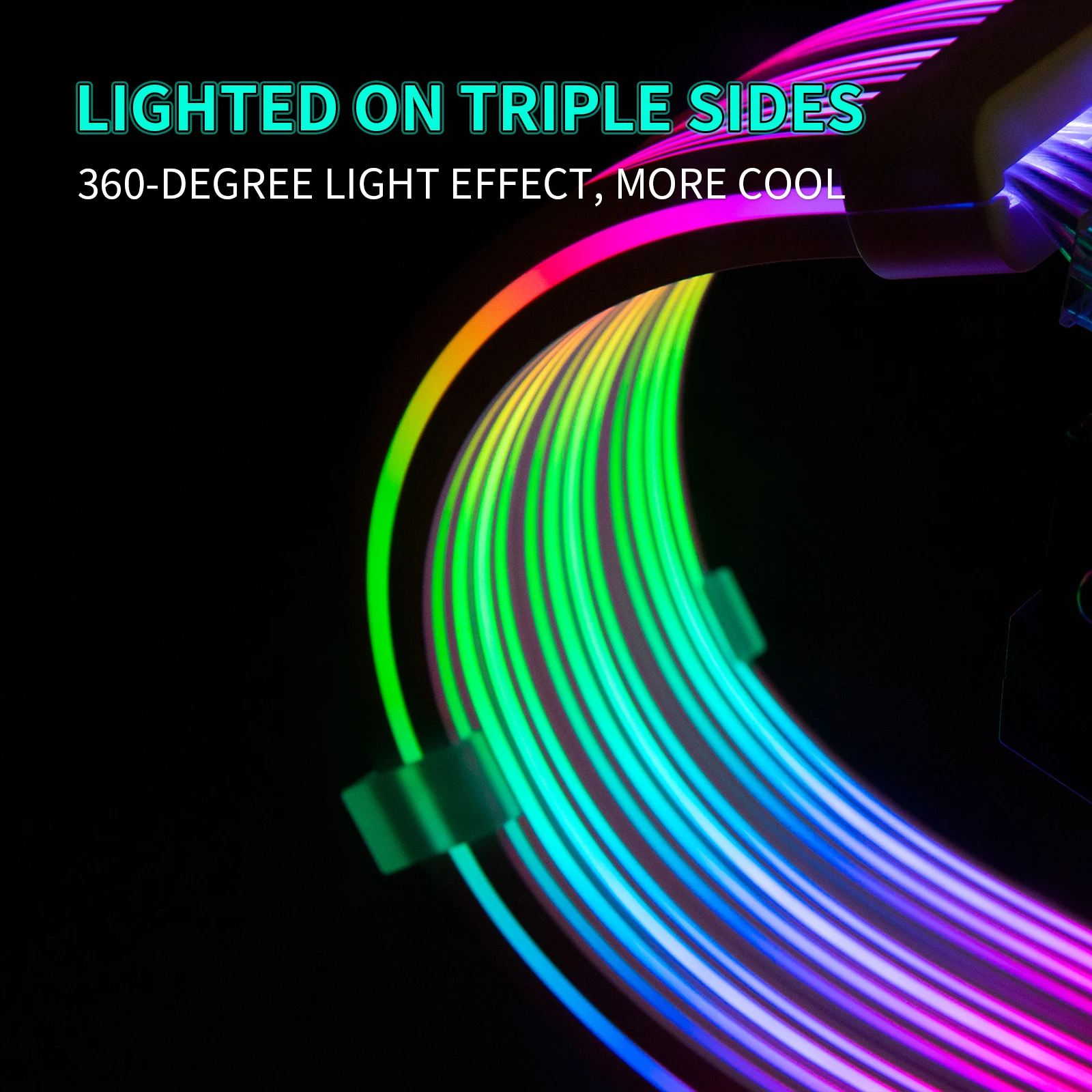 Pc Rgb Cable Argb Extension Sleeved Cable Custom Power Supply Braided ...