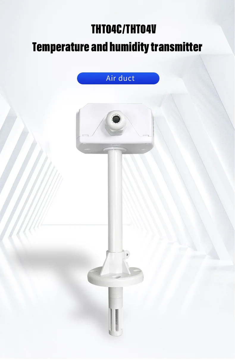 Great Quality THT04V Duct Type Temperature and Humidity Sensor 4-20mA ...