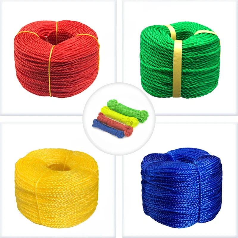 4-Strand Nylon (Polyamide Fiber) Twisted Multipurpose Industrial Rope for Packaging & Binding ...
