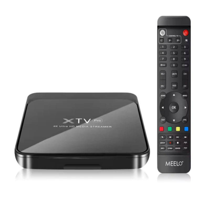 Hostrong Iptv Box Meelo+ Amlogic S905x3 Andro 9.0 Xtv Pro Remote ...