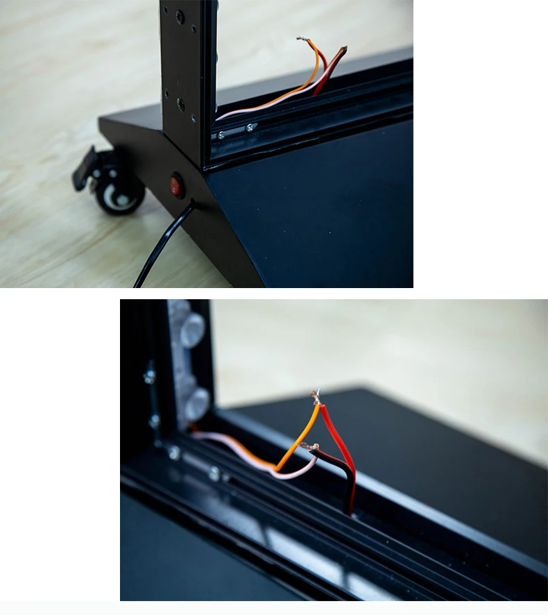 Double-sided Floor Billboard Vertical Cabled Light Box Shopping Mall ...