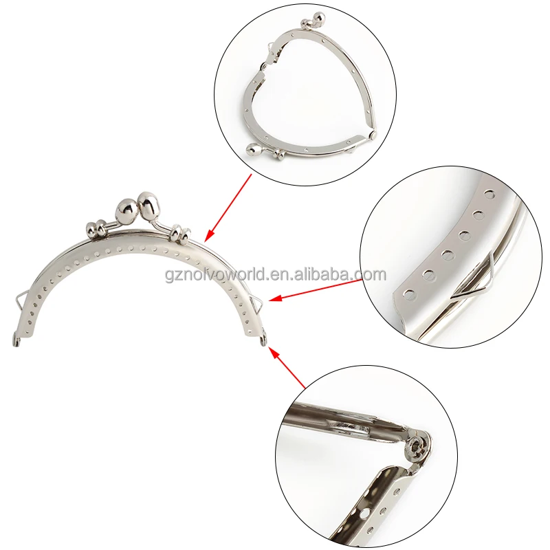 High Quality Aluminum Internal Tubular Bag Frame Closure Hardware Tube ...