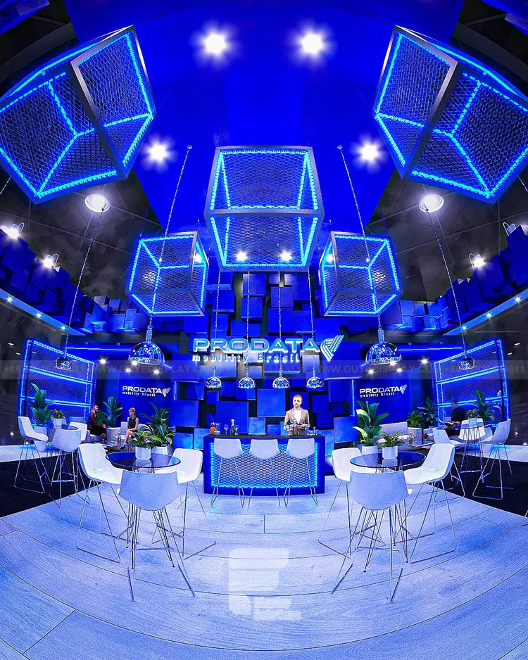 Luxury Exhibition Booth Exhibition Stand Display Booth Aluminum Frame ...