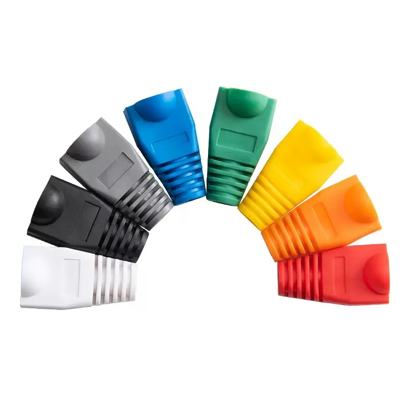 Multiple Colorful CAT5E CAT6 Cat7 UTP FTP STP Network Cable Plug RJ45 ...