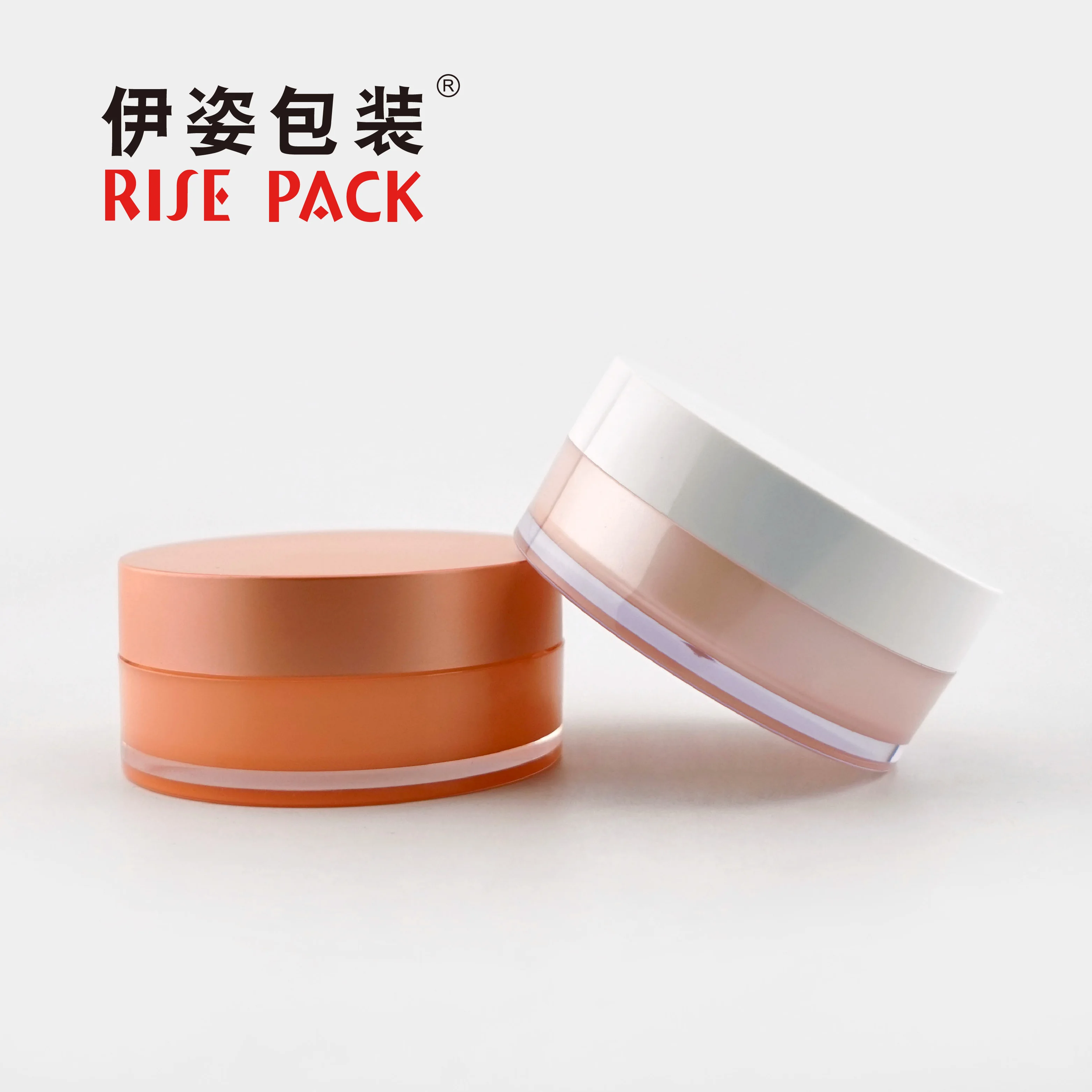 Dual Chamber 50g+50g Container with Lid Large Capacity Straight Round ...