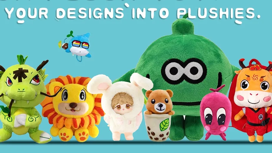 Pretty Cute Stuffed Custom Plush Keychain Pendant Animal Toys Plush ...