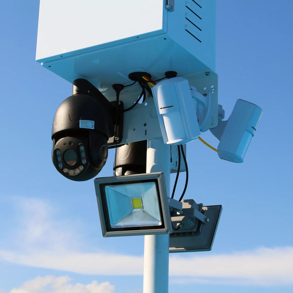 Hik-connect App Outdoor 4g Sim Construction Site Surveillance