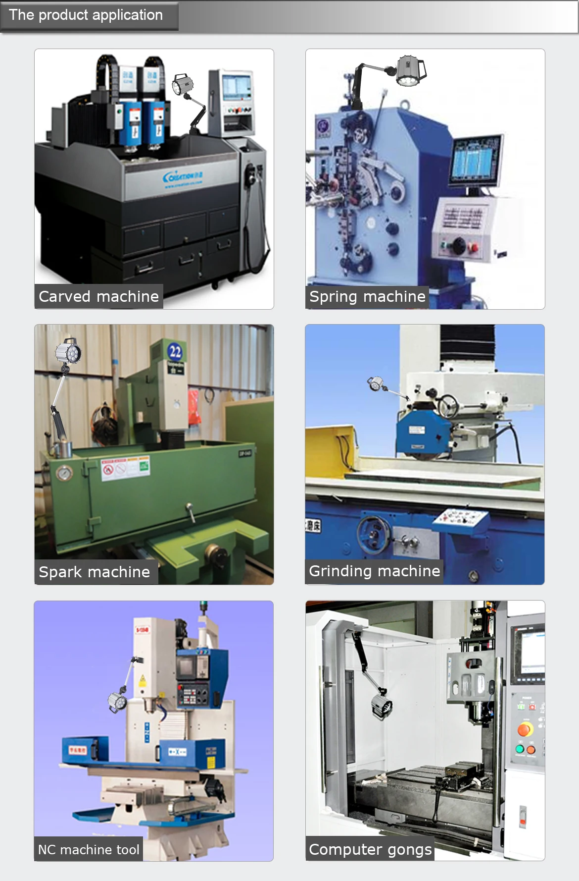 ONN-M2 7W/9.5W Flexible LED Work Light IP65 for CNC Machines