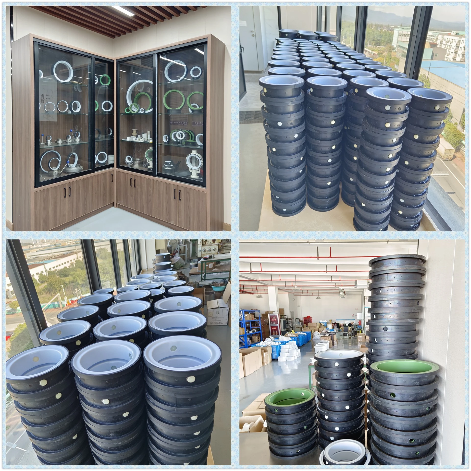 Resilient Ptfe Epdm Rubber Nbr Viton Butterfly Bonded Valve Sealing ...