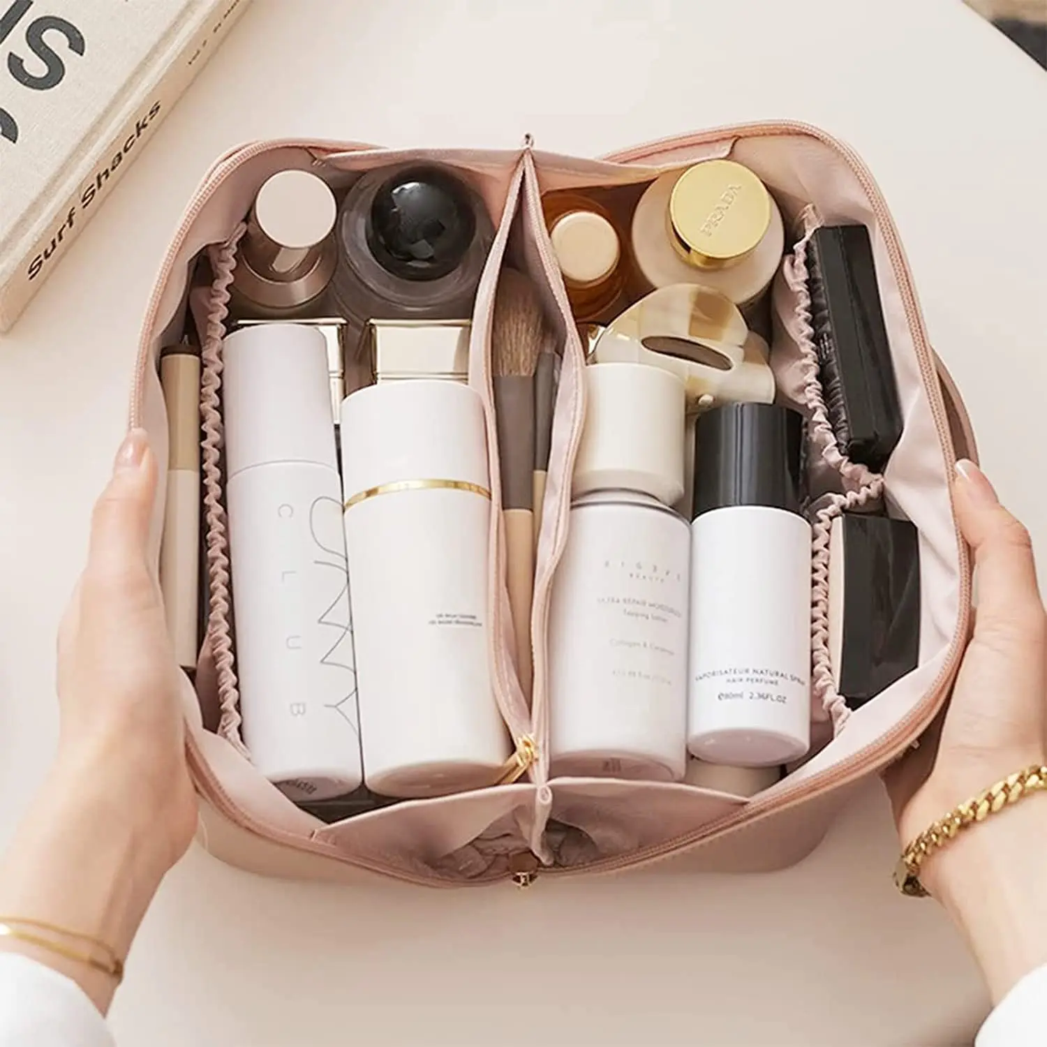 Custom Travel Cosmetic Bags - Stylish & Durable PU Leather