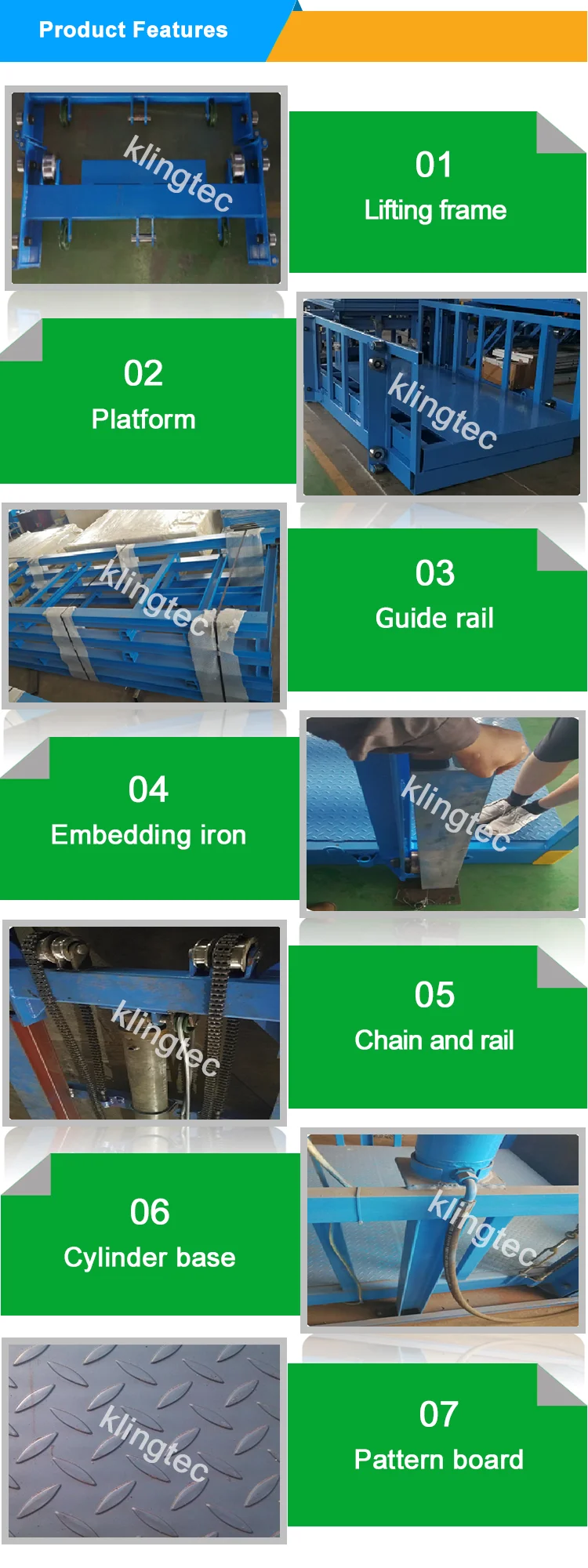 Hydraulic Lifting Cargo Elevator Guide Rail Small Lifting Platform ...