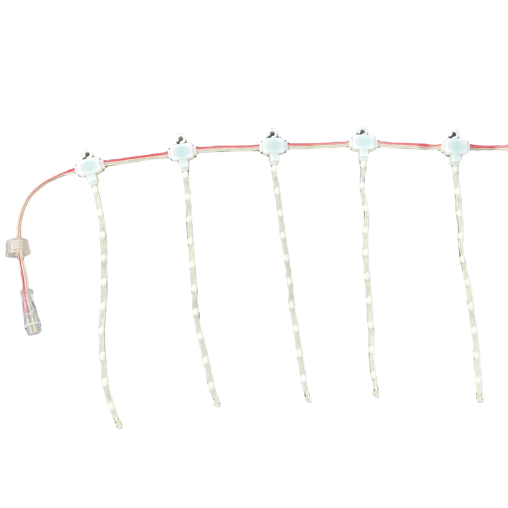 100 Pixels/string 12V RGB Smart LED Pebble Seed Icicle Light