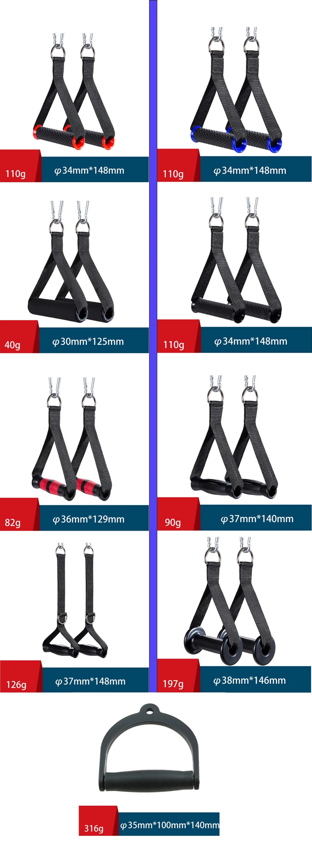 Fitness Handles - Durable & Anti-Slip Gym Equipment