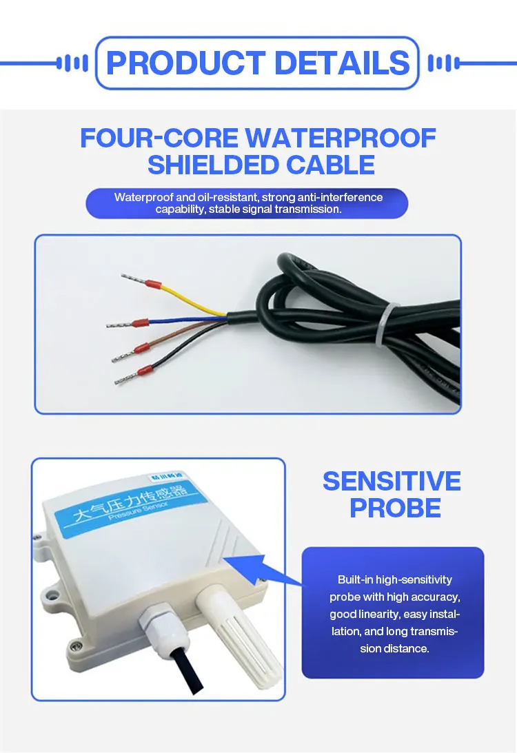 Air Barometric Pressure Detector Atmospheric Pressure Sensor 4-20ma ...
