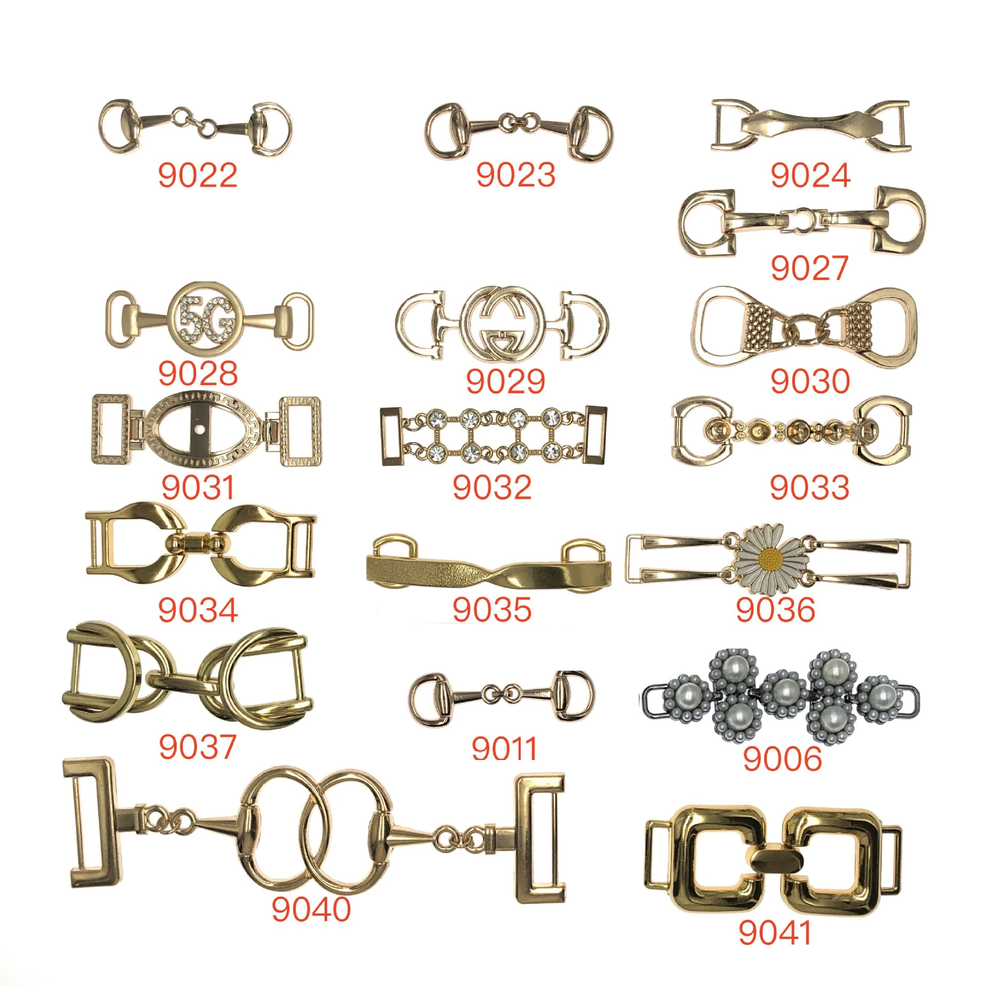 Customized Various Styles Shoes Chain Decorative Metal Shoes Buckles ...