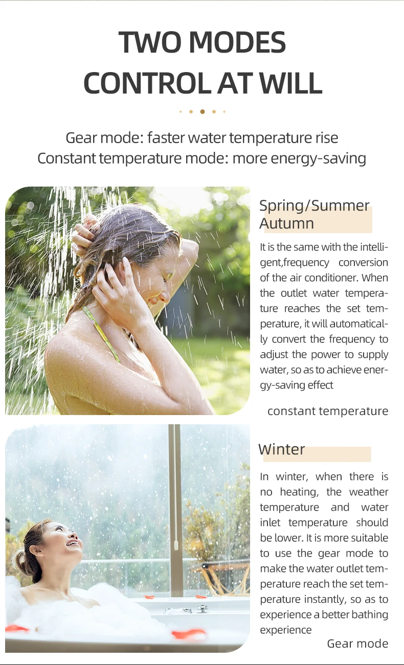 Hot Water Instant Shower 8000W Tankless Electric Water Heater Ac ...