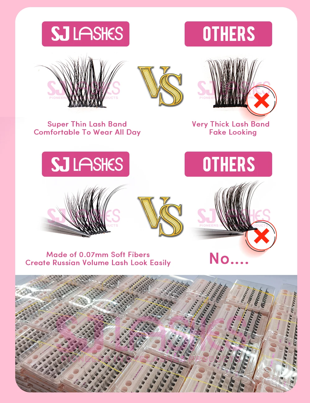 Diy Lash Segmented Cluster Eyelash Factory Segmented False Eyelashes ...