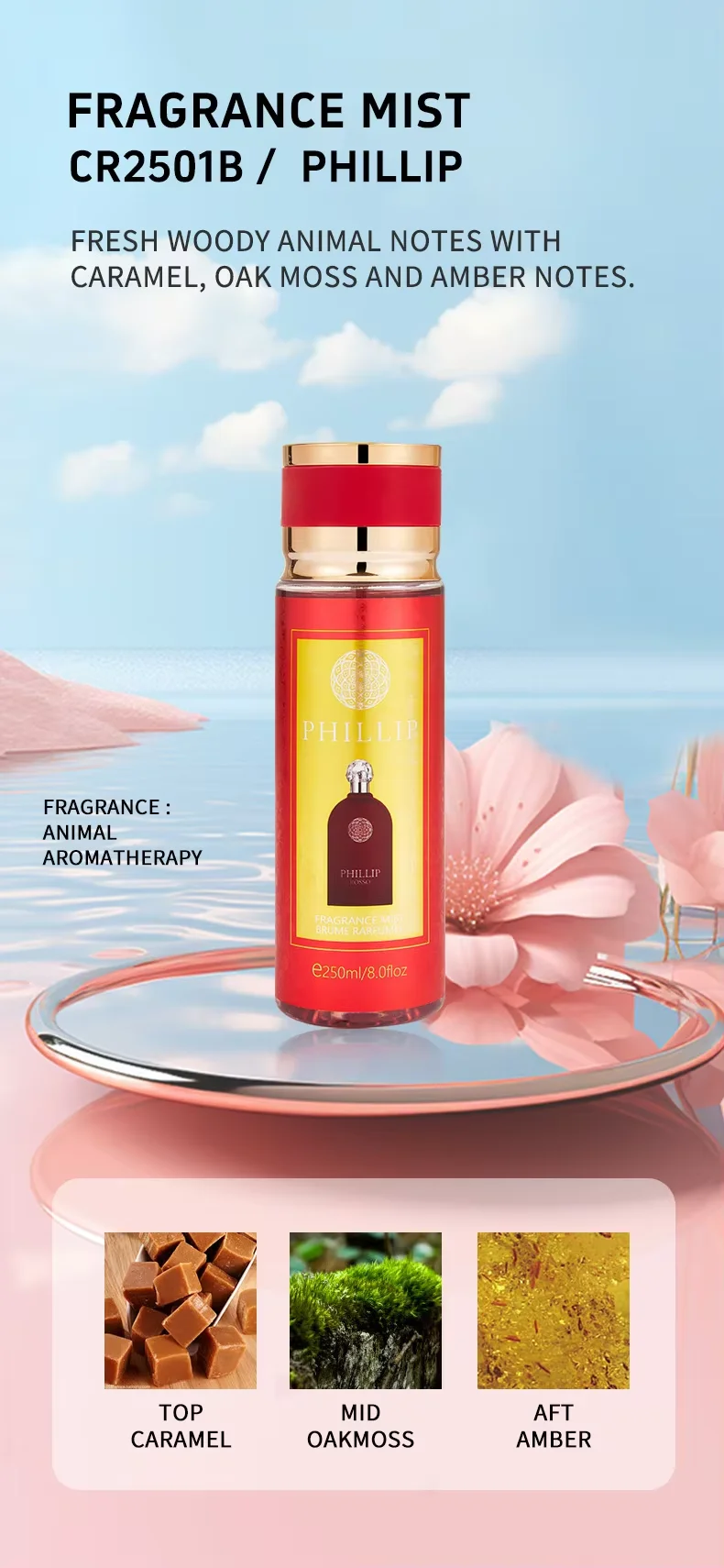 Women's Classic Floral Long-Lasting Arabic Perfume Set 250ml EDT Body ...