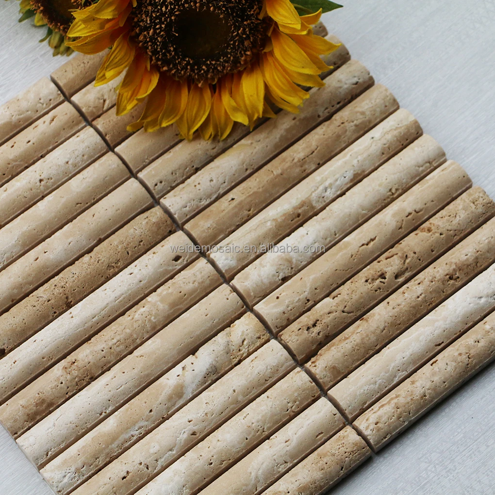 Interior Wall Tiles Curve Fluted Modern Mini Flute Mosaic Bathroom ...