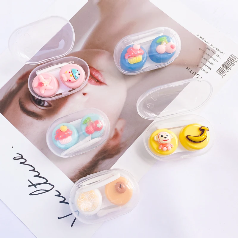 SL82096 Wholesale Travel Portable Contact Lens Box Kit Plastic Cute ...