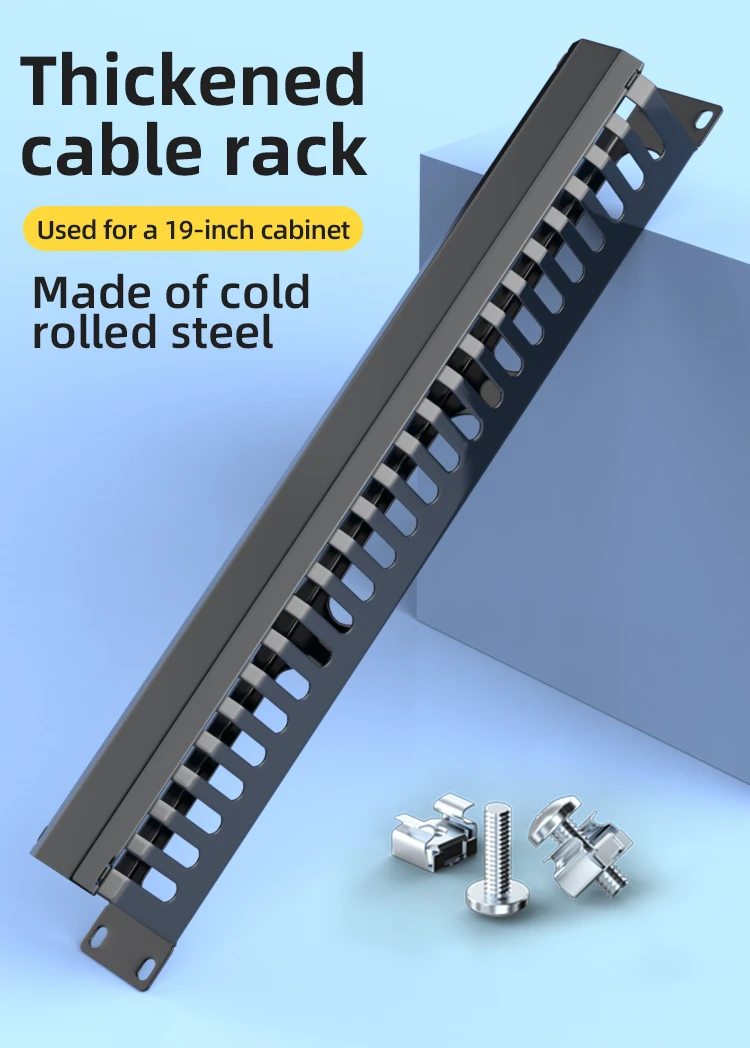 Zhefan 19'' Rack Mount Cable 1u 2u Management For Network Cabinet Rack ...