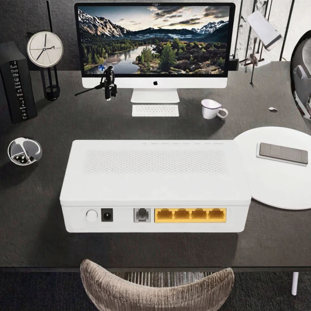 Used HG8541M Epon Gpon Modem 4FE+TEL Fiber Optic Network ONT ONU Router ...