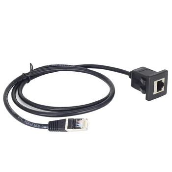 Car Console Rj45 Socket Dashboard Cat5e Ethernet Extension Cable For ...