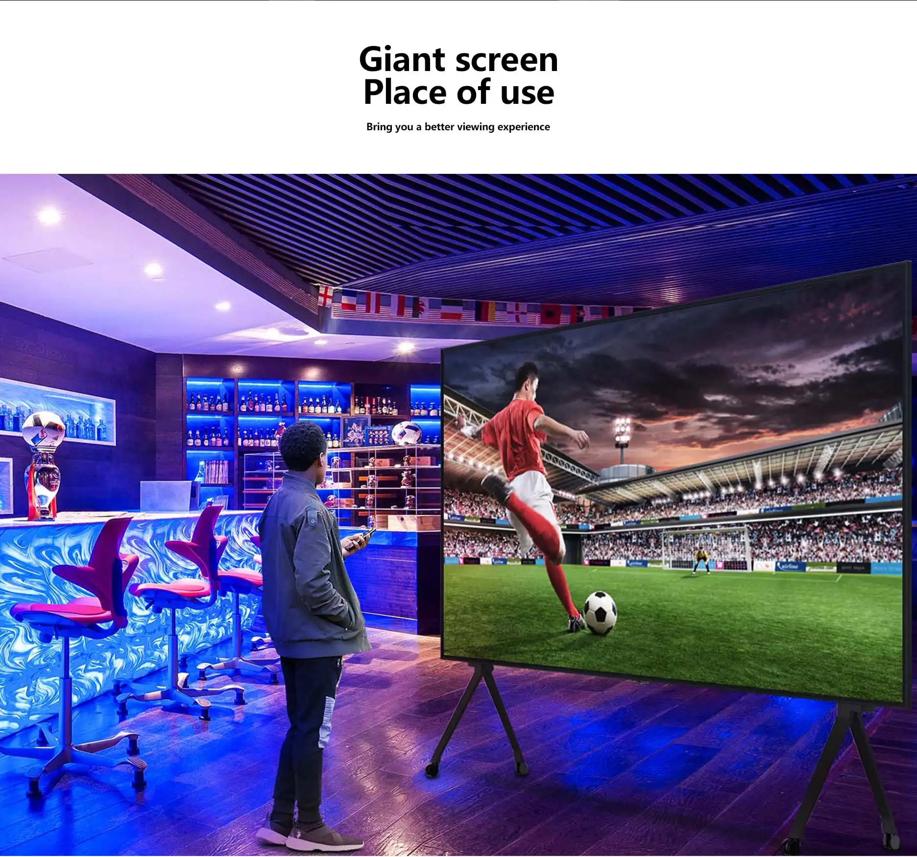 ASANO 4K LED TV - 100 Inch Smart TV for Hotels & Homes