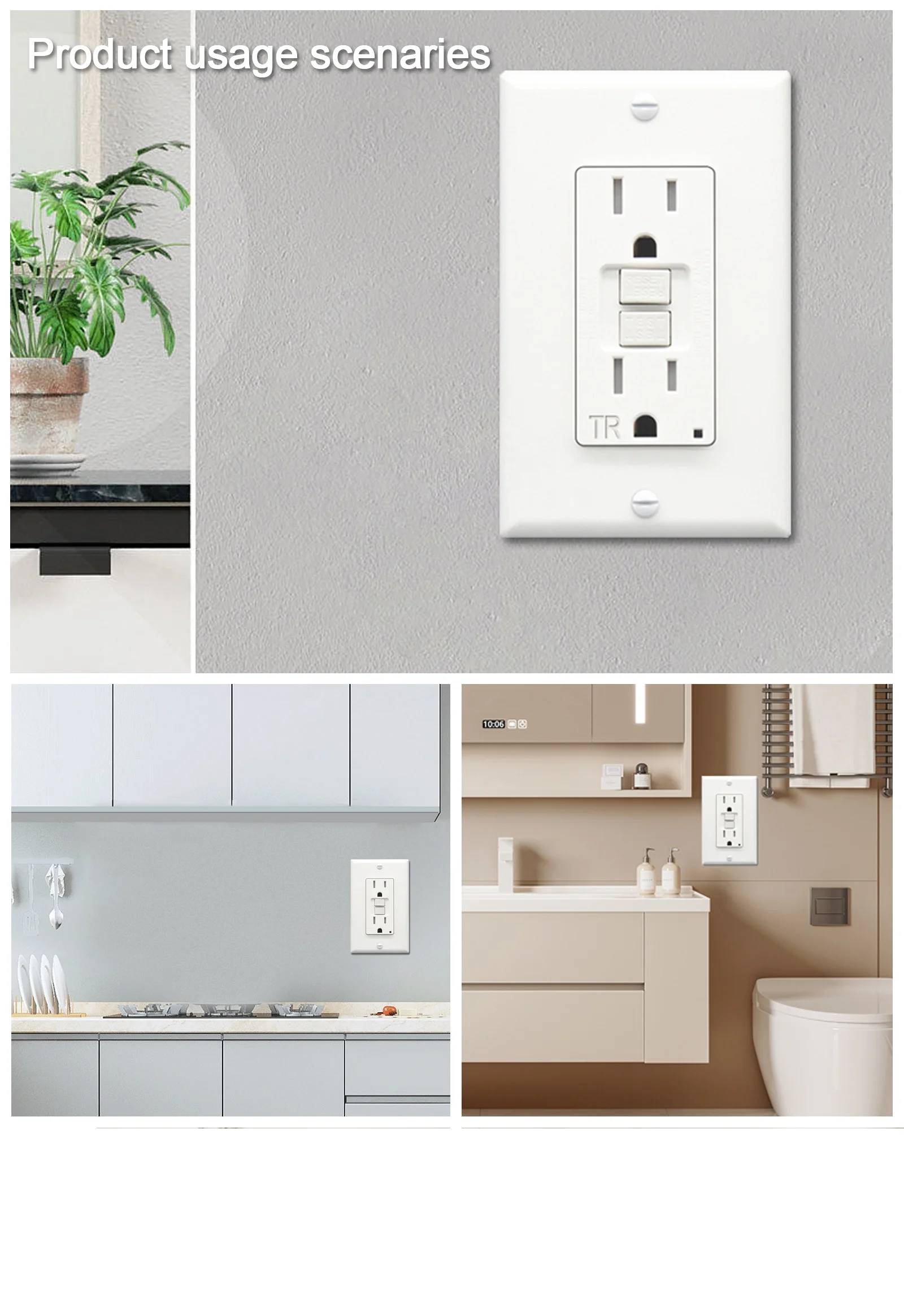 GFCI Self-Test Tamper-Resistant Duplex 125V Outlet - 20A