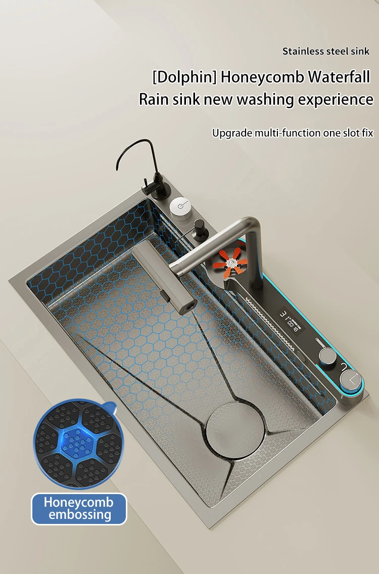 Fully Functional Side Drainage Smart Kitchen Sink Handmade Sink ...