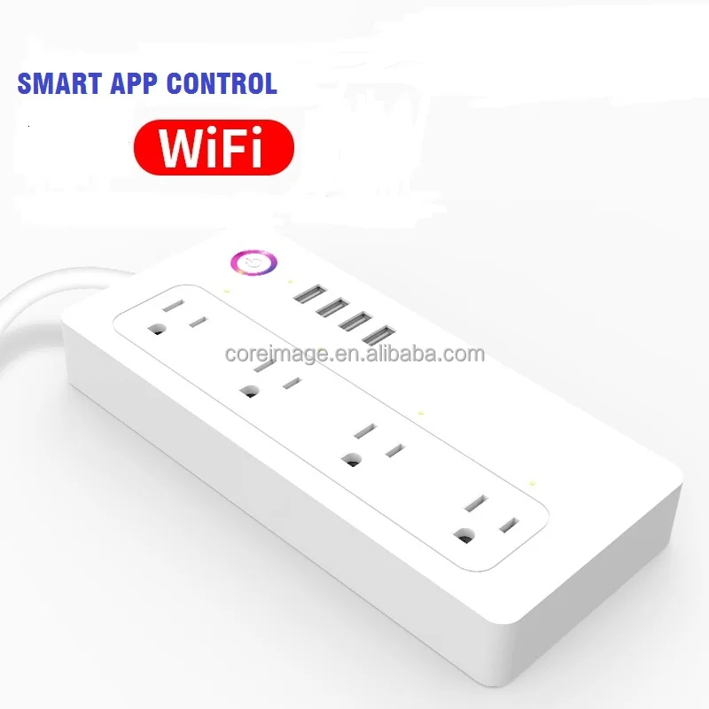Smart WiFi Plug with Outdoor Extension & USB Output - OEM | Wholesale