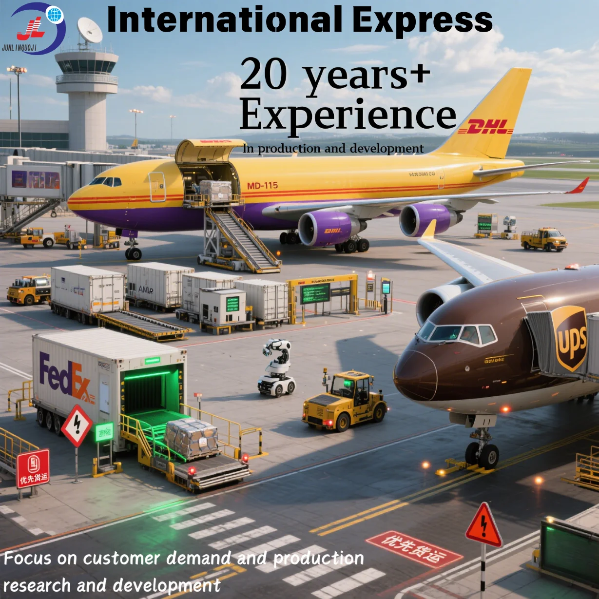 DHL FedEx UPS Express Freight Forwarder for Safe Fast Door to Door ...