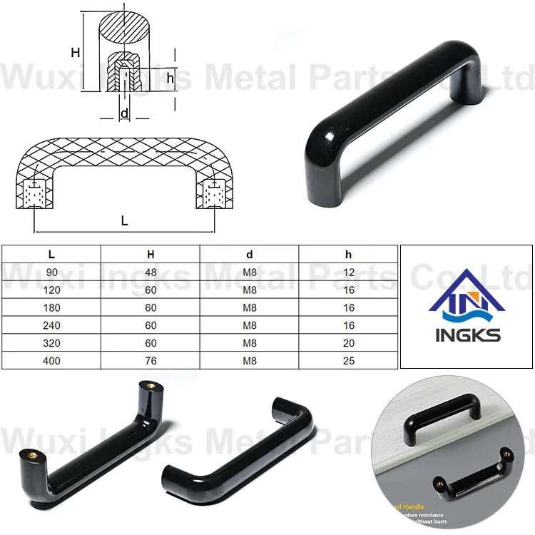 Electric Welding Nylon Bakelite U Shape Pull Knob Square Plastic Pull ...