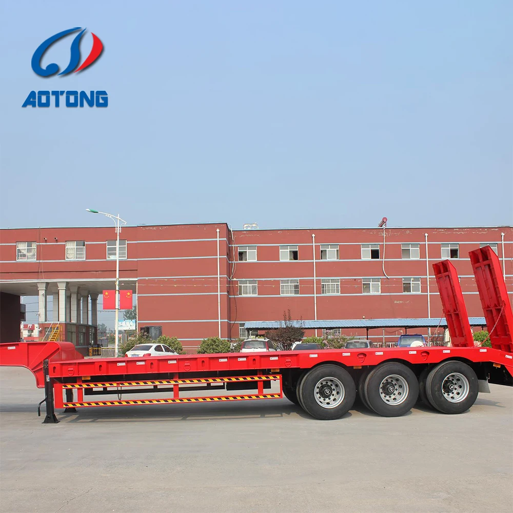 13m Lowboy Utility Trailers for Carrier 40ft Container