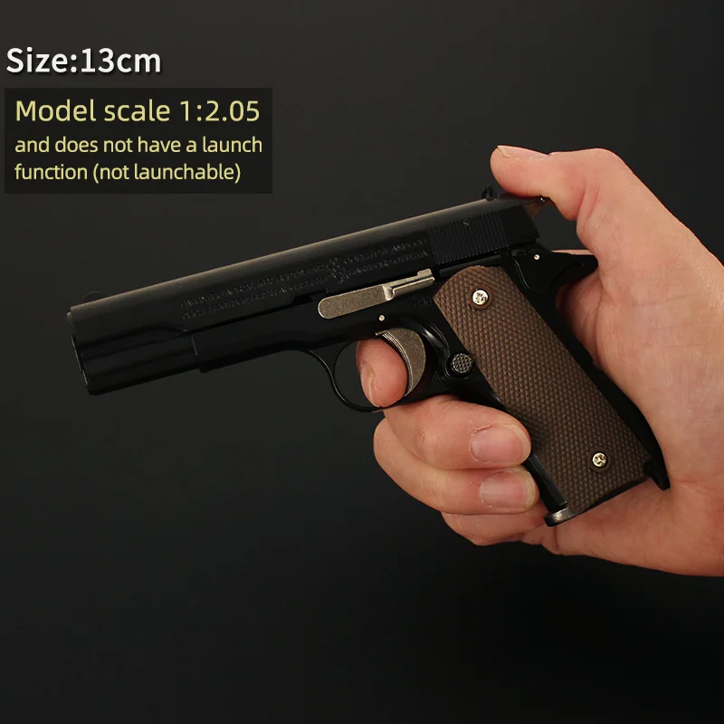 Metal Toy Gun Toy Pistol Colt 1911 Shell Ejecting Toy Model Miniature ...