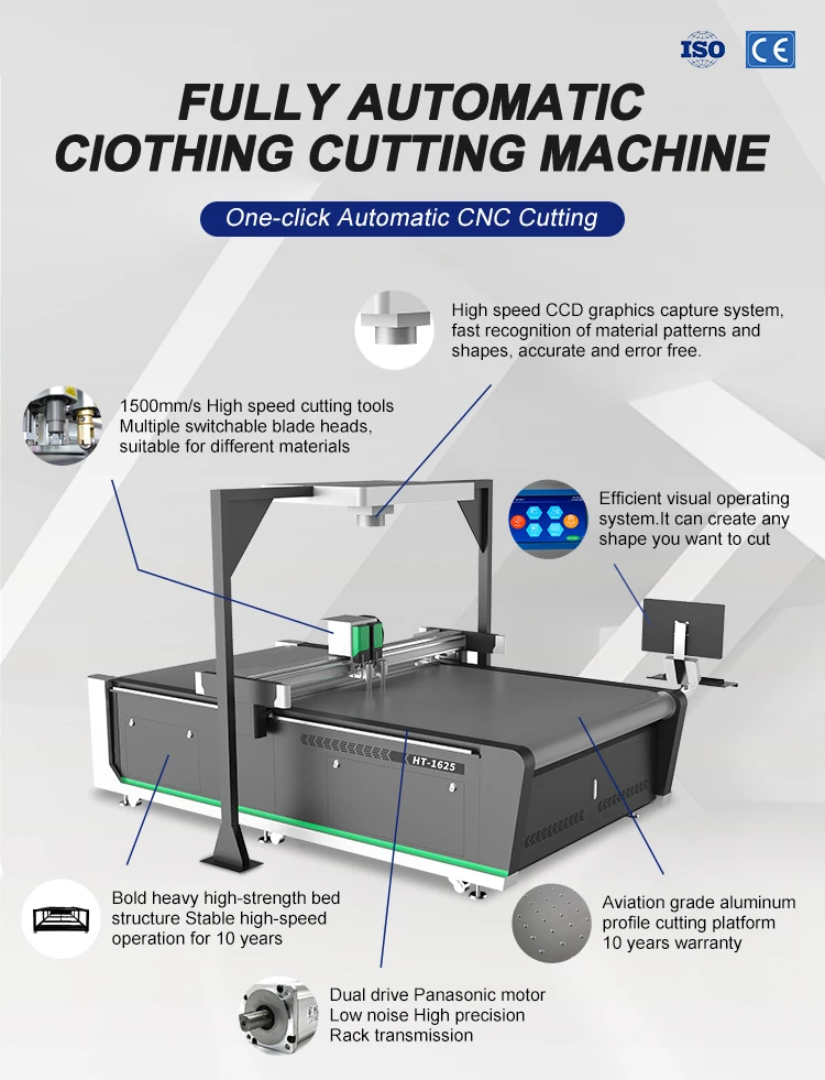 Computer Controlled Fabric Cutting Machine Underwear Cutter Cloth Textile Cutting Machine ...