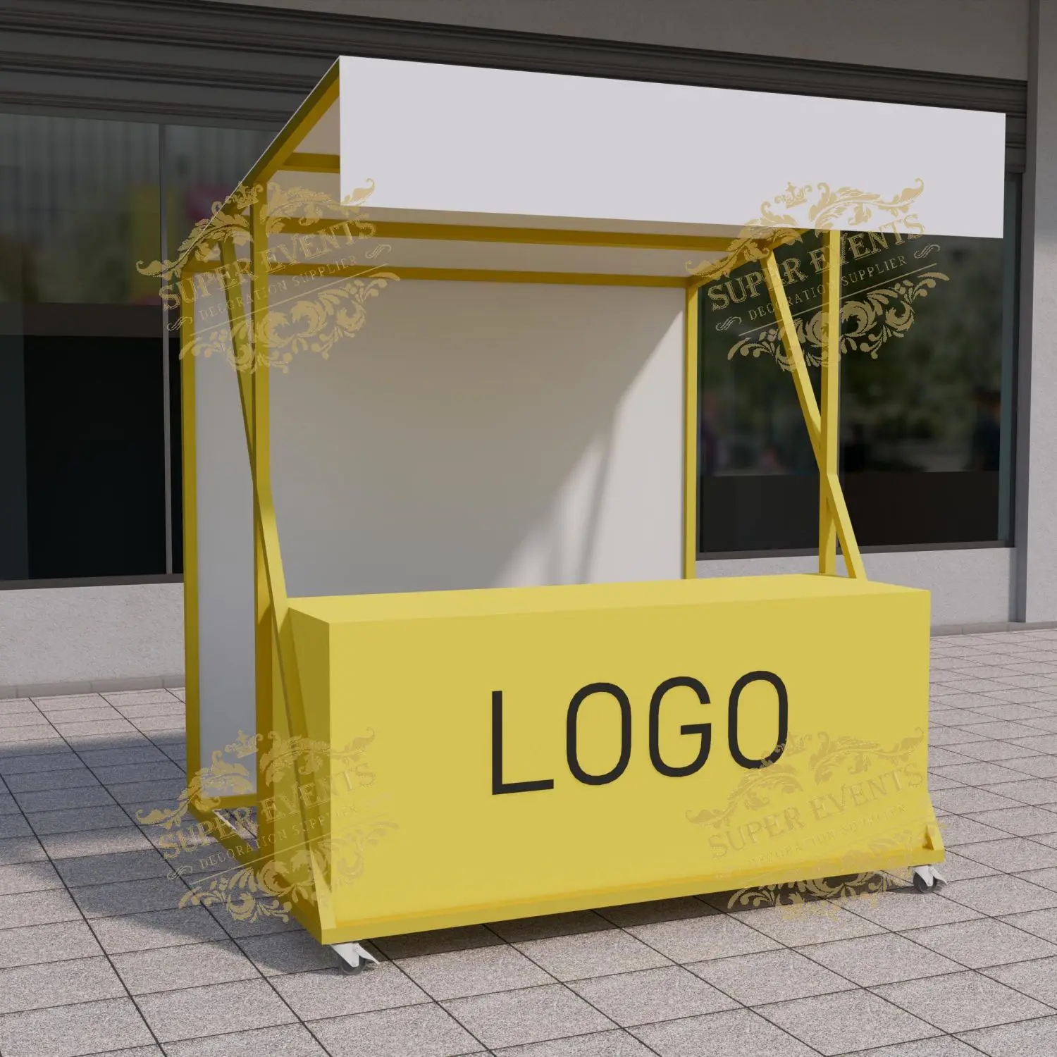 Artga Promotion Kiosk - Customizable Mobile Display Trolley