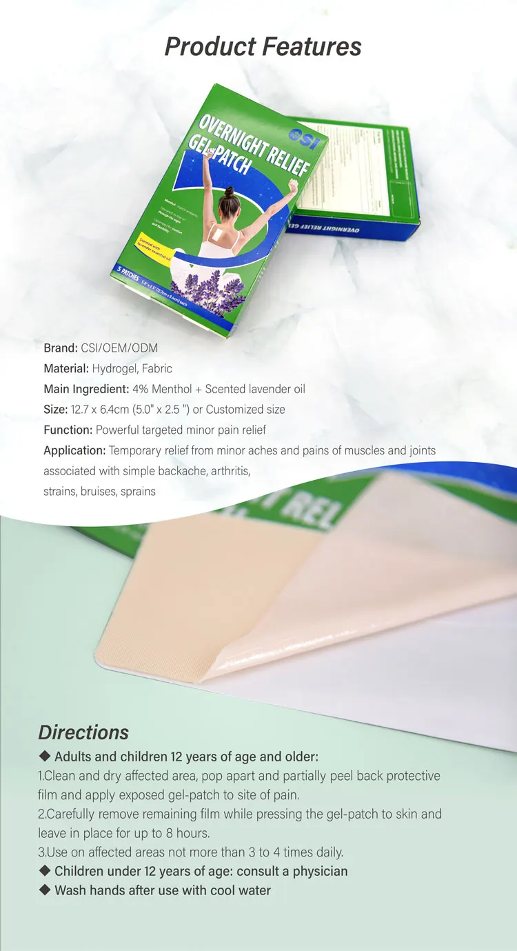 Csi Menthol Lavender Calming Back Pain Reliever Overnight Pain Relief ...