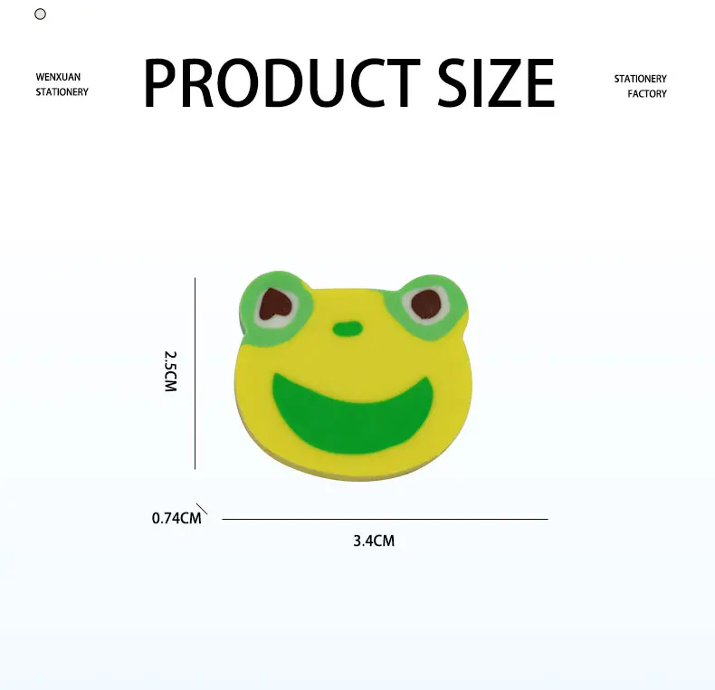 2d Cartoon Eraser Animal Eraser Frog Whale Color Colored Erasear For ...