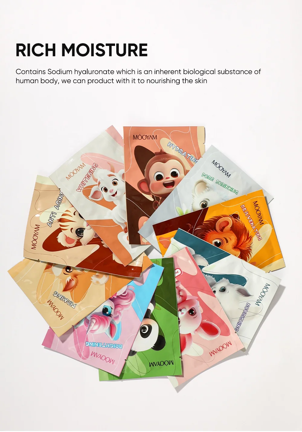 Skin Care Animal Face Masks - Moisturizing & Revitalizing