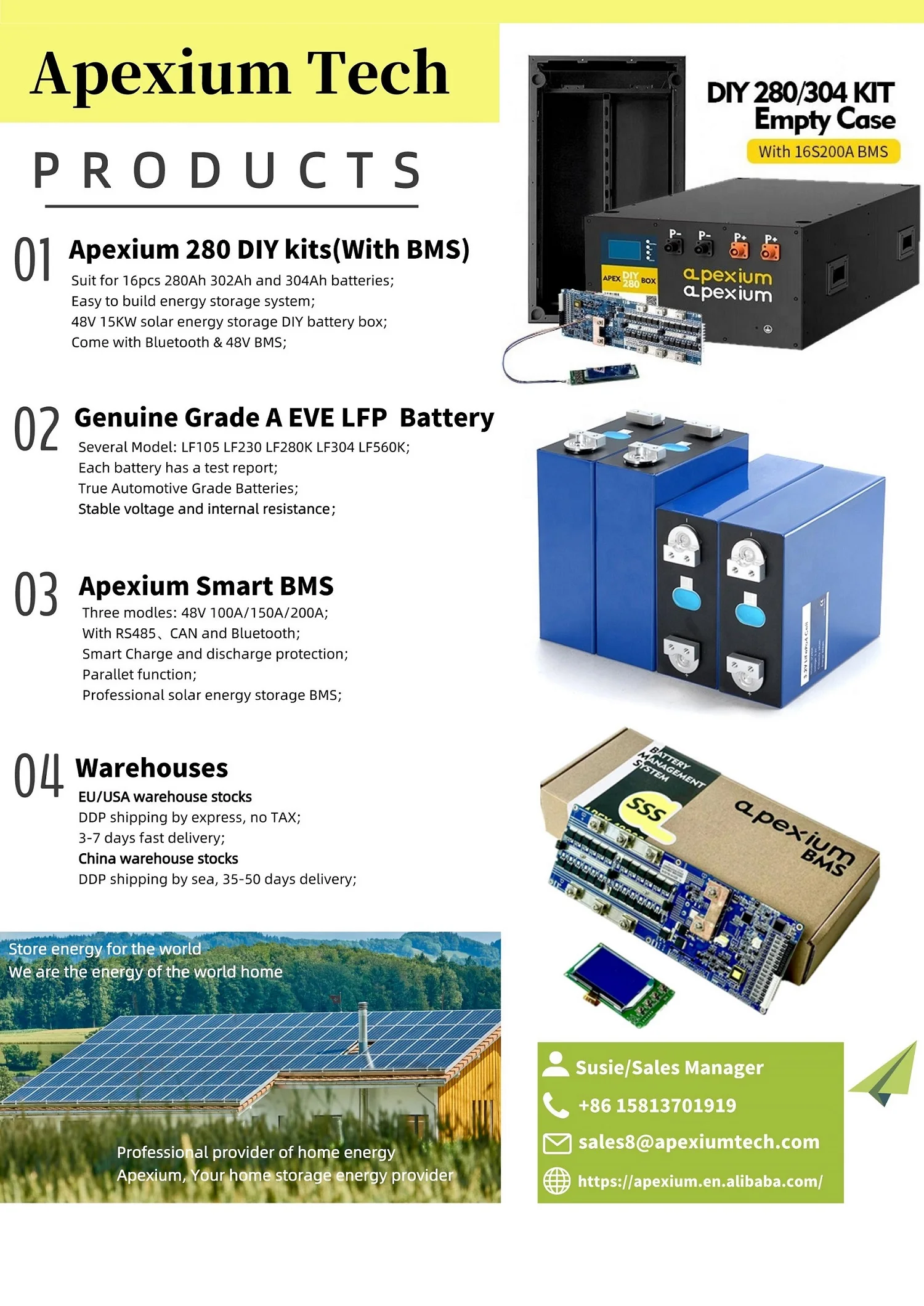 Apexium New Arrival Sodium Ion Battery 3.1v 220ah Prismatic Cell 3.1v ...