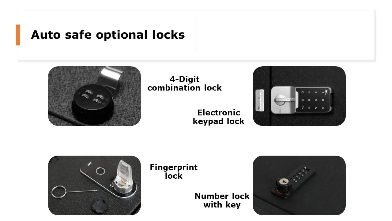 2021-2022 Tesla Model Y Compatible Biometric Metal Console Safe Lock ...