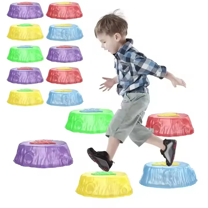 Kids Colorful Light Crossing River Obstacle Course Coordination Game ...