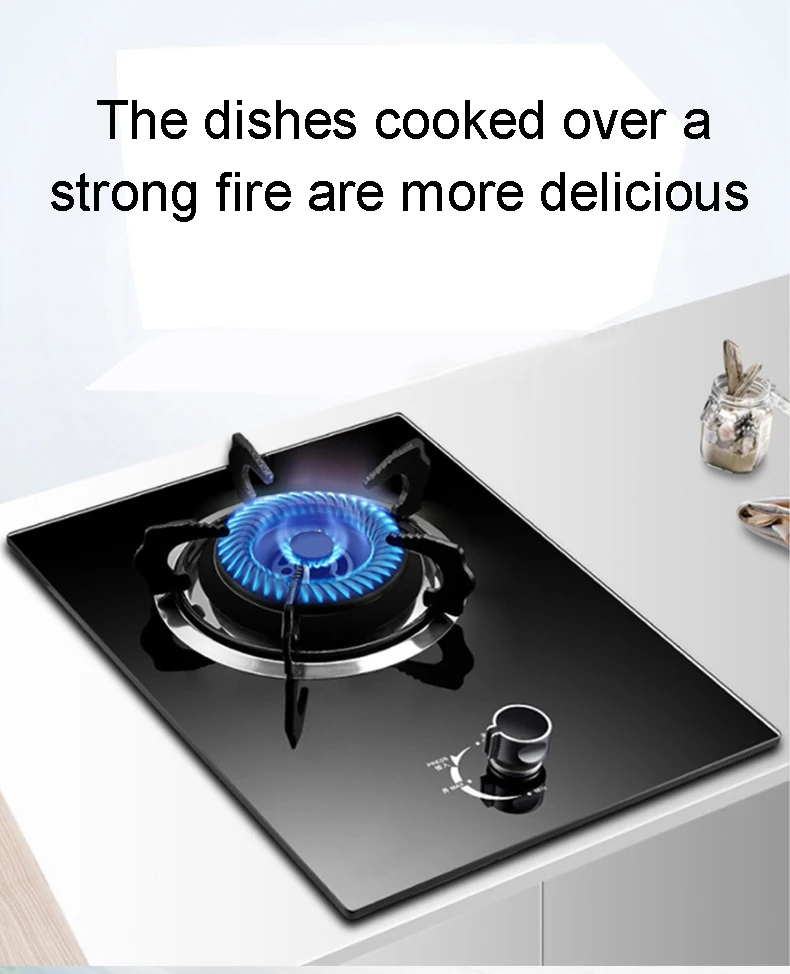 Built-in Small Kitchen Stove With Tempered Glass Flameout Protection ...