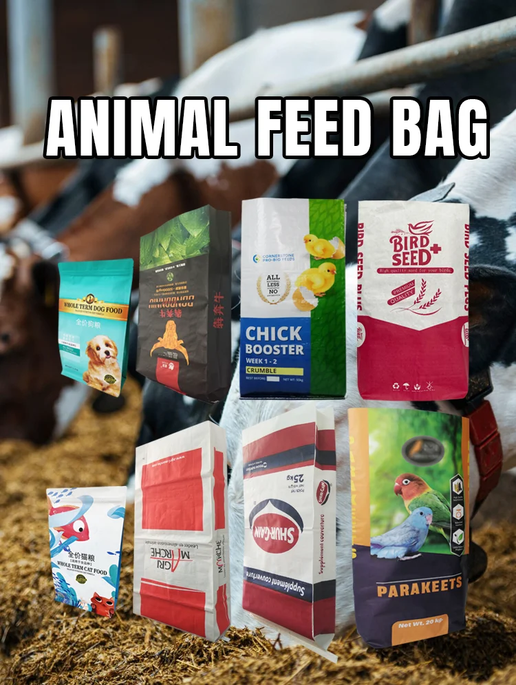 Hot Sales Glossy Bopp Laminated 50kg Chicken Poultry Feed Bag - Durable ...