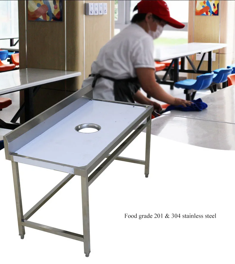 Stainless Steel Garbage Table - High Quality & Customizable